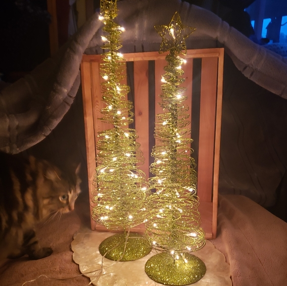 unknown | Other | Lite Wire Trees Set Of Glitter Trees | Poshmark
